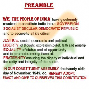 Preamble of the Constitution - Political Science Study Material & Notes