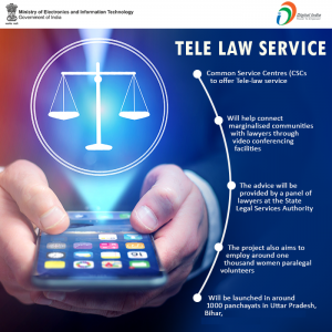 Tele-law scheme to assist rural India